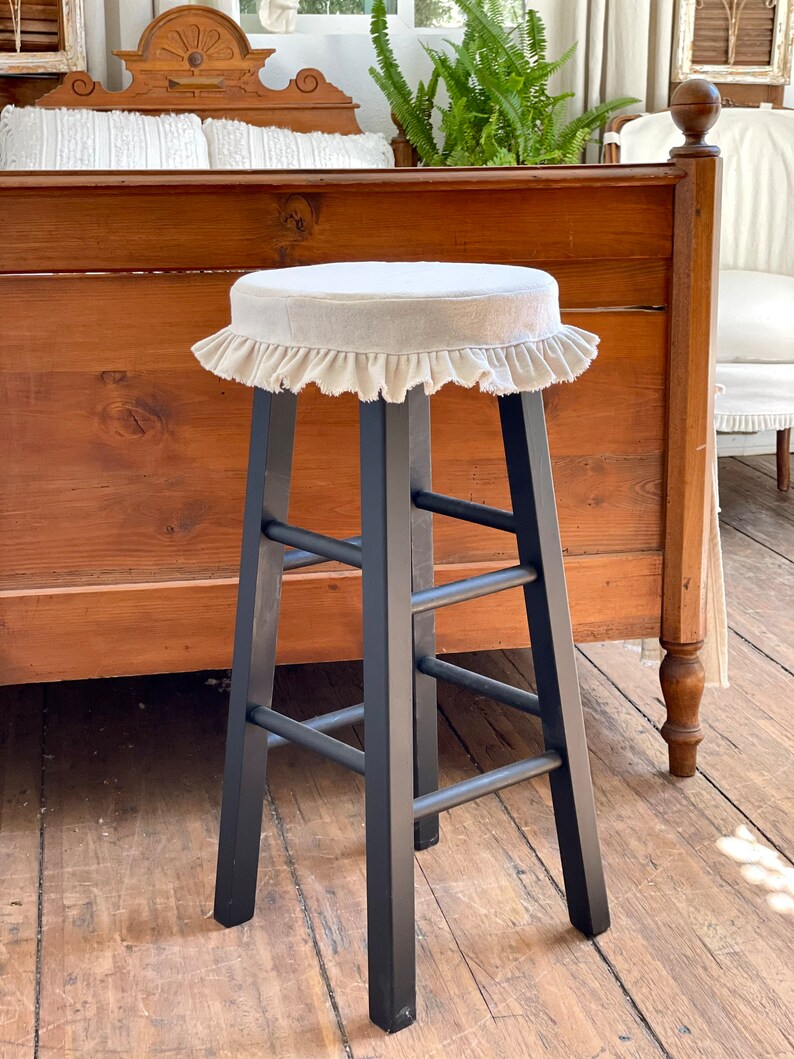 Custom Slipcover for Bar Stoolchair Slip Coverruffles - Etsy