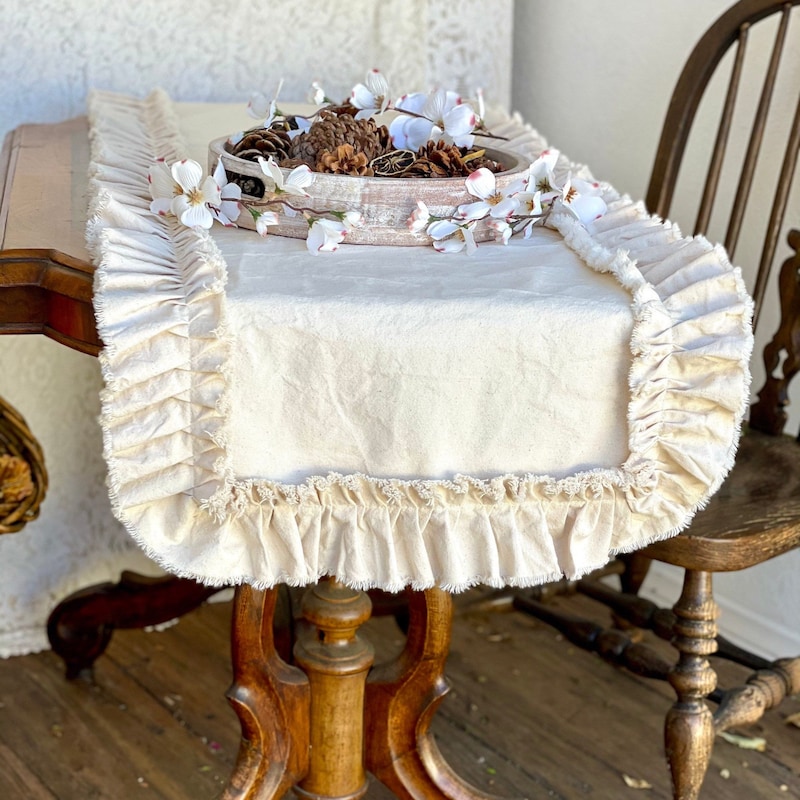 Ruffle Table Cloth - Etsy