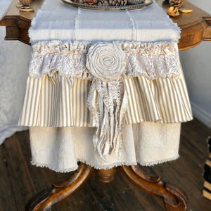 Custom Table Runner or Dresser Runner,multi Ruffle,ticking Ruffles ...