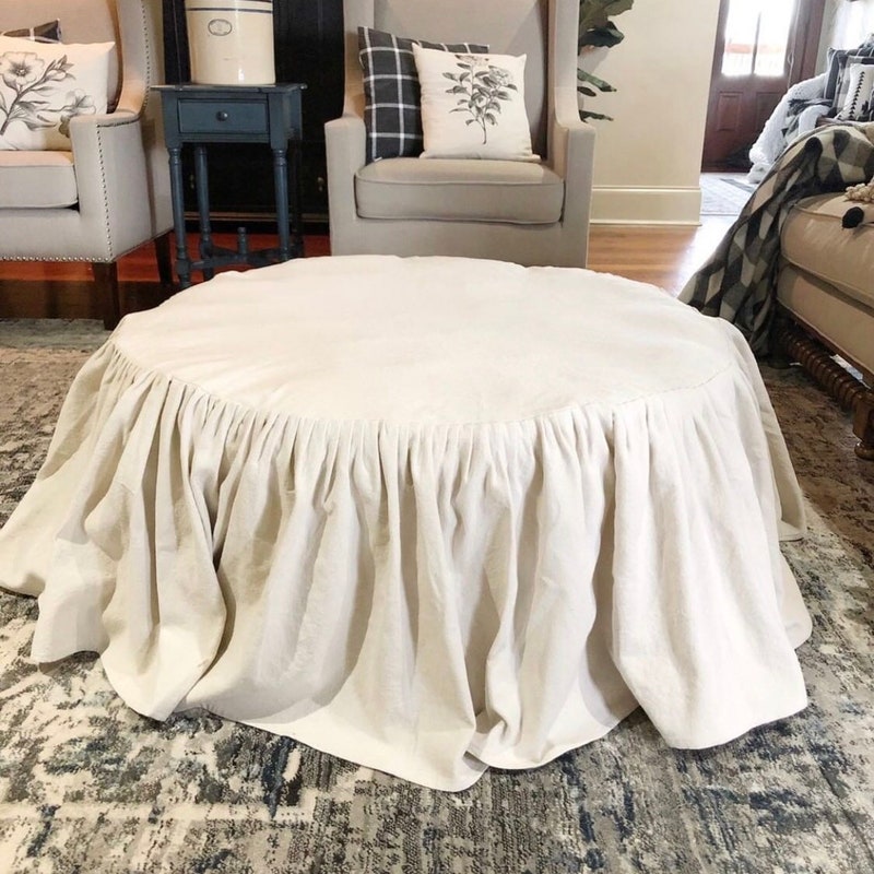Ruffle Ottoman Covers - Etsy