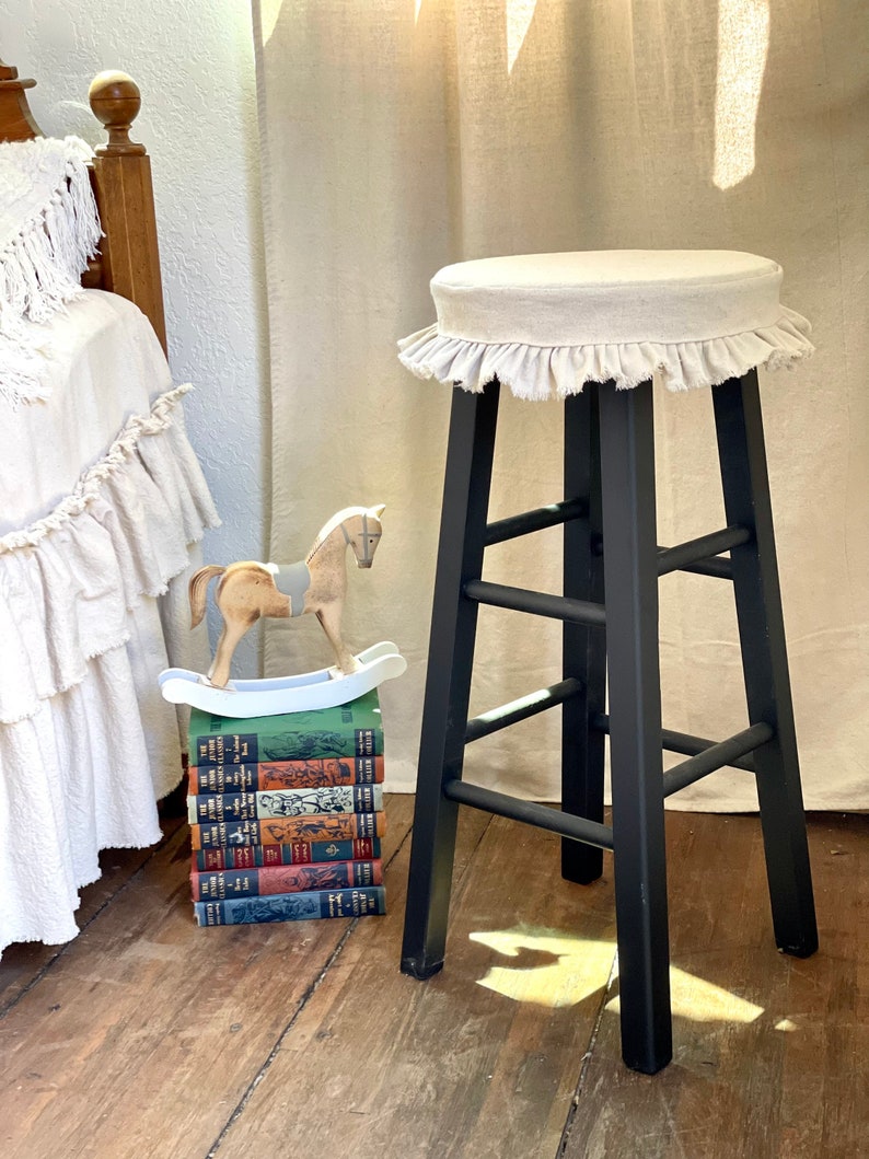 Custom Slipcover for Bar Stoolchair Slip Coverruffles - Etsy