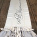 Custom Table Runner With Saying,multi Ruffle Table Runner,ivory White ...