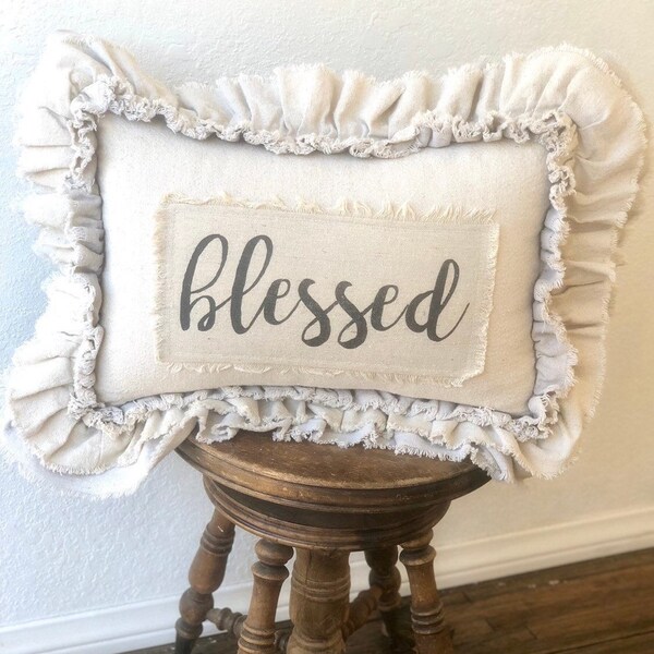 Blessed Pillow - Etsy