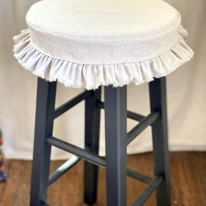 Custom Slipcover for Bar Stool,chair Slip Cover,ruffles Ruffles,frayed ...
