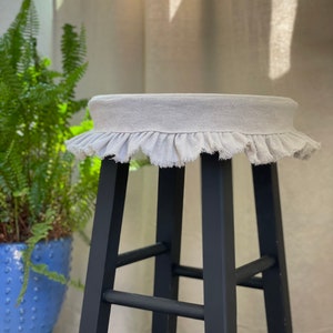 Custom Slipcover for Bar Stool,chair Slip Cover,ruffles Ruffles,frayed ...