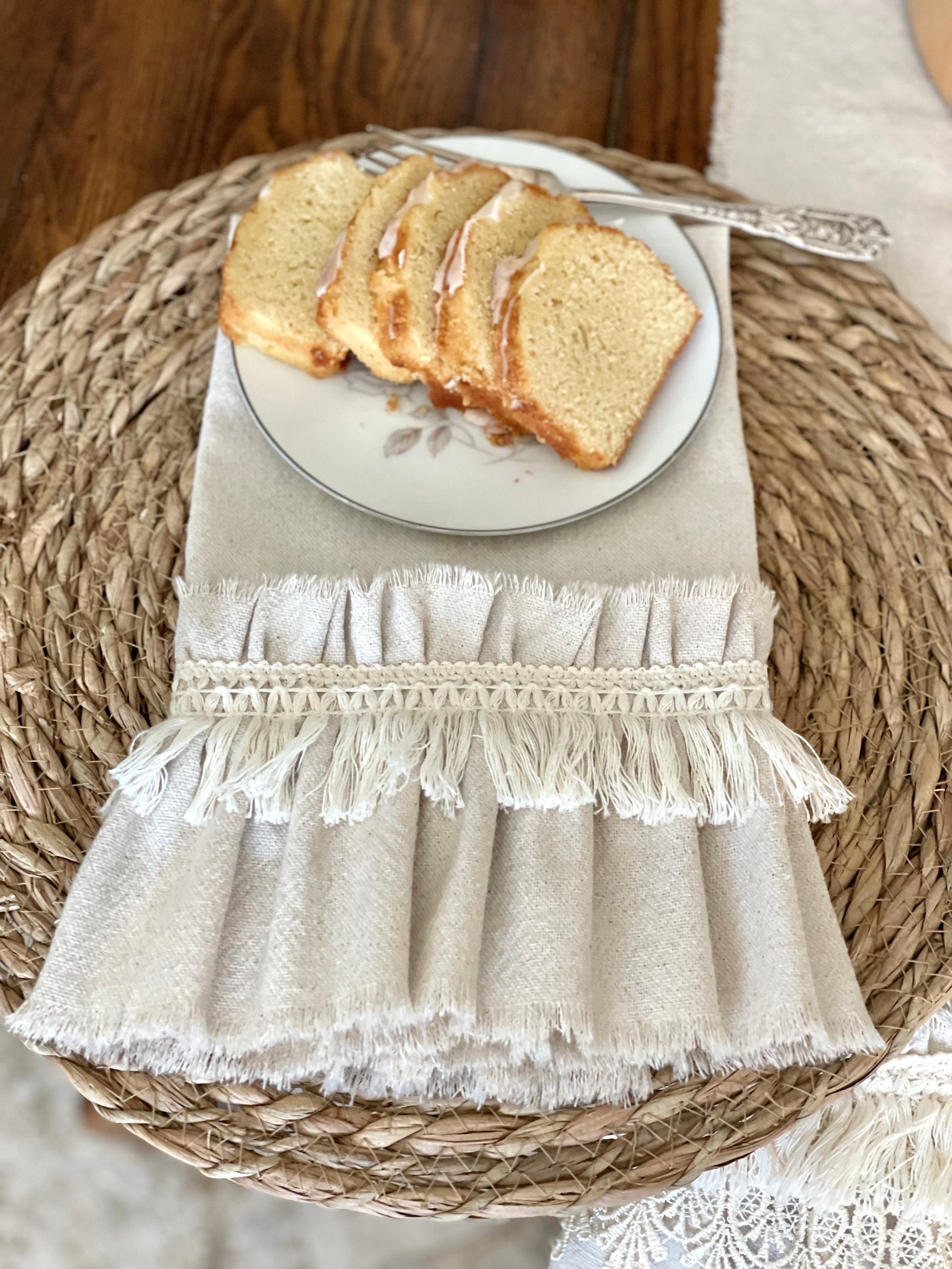 Modern Farmhouse Boho Napkins With Frayed Edges|100% Cotton, Custom ...