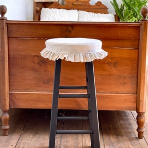 Custom Slipcover for Bar Stool,chair Slip Cover,ruffles Ruffles,frayed ...