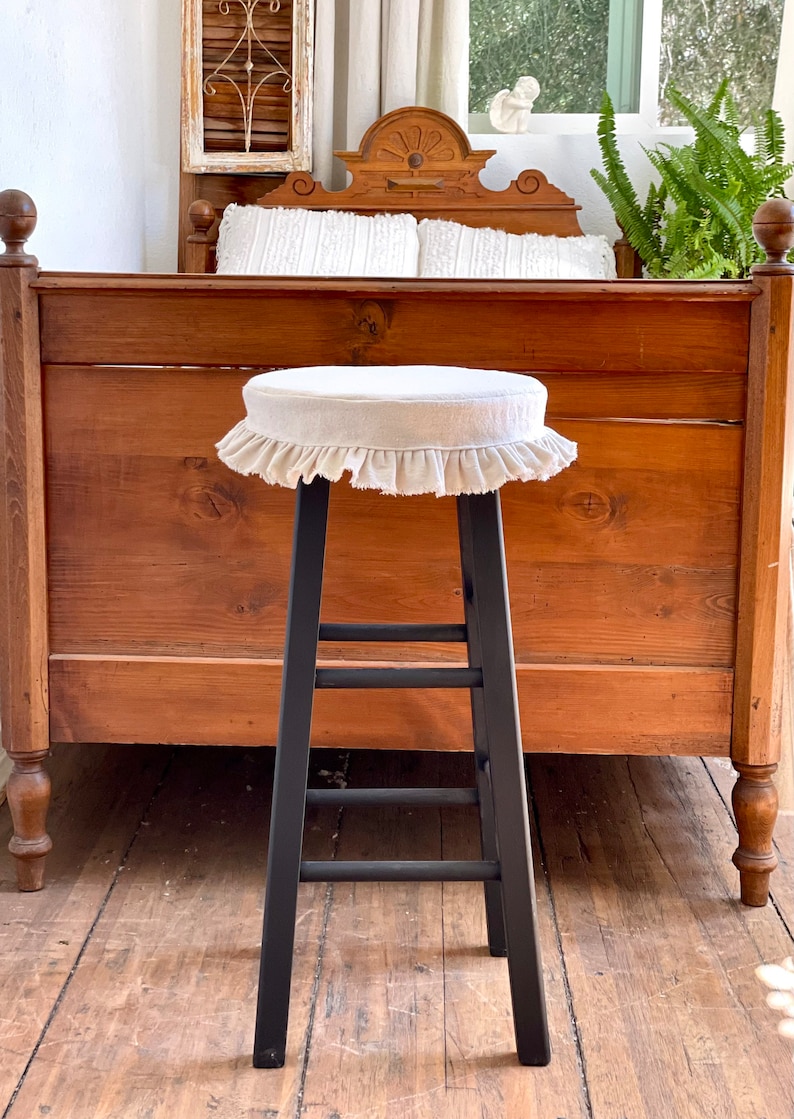 Custom Slipcover for Bar Stoolchair Slip Coverruffles - Etsy