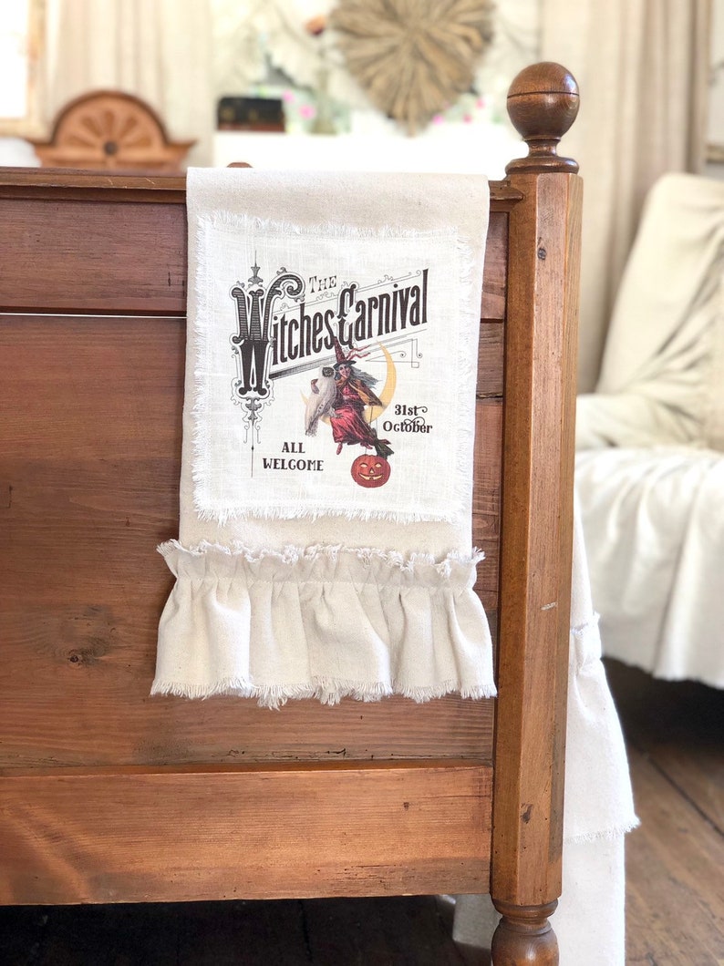 Unique Kitchen Towels With Rufflesmodern Farmhouse Tea | Etsy