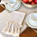 Modern Farmhouse Cotton Napkins,rustic Fringes Ruffled Napkin,soft ...
