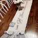 Custom Table Runner With Saying,multi Ruffle Table Runner,ivory White ...