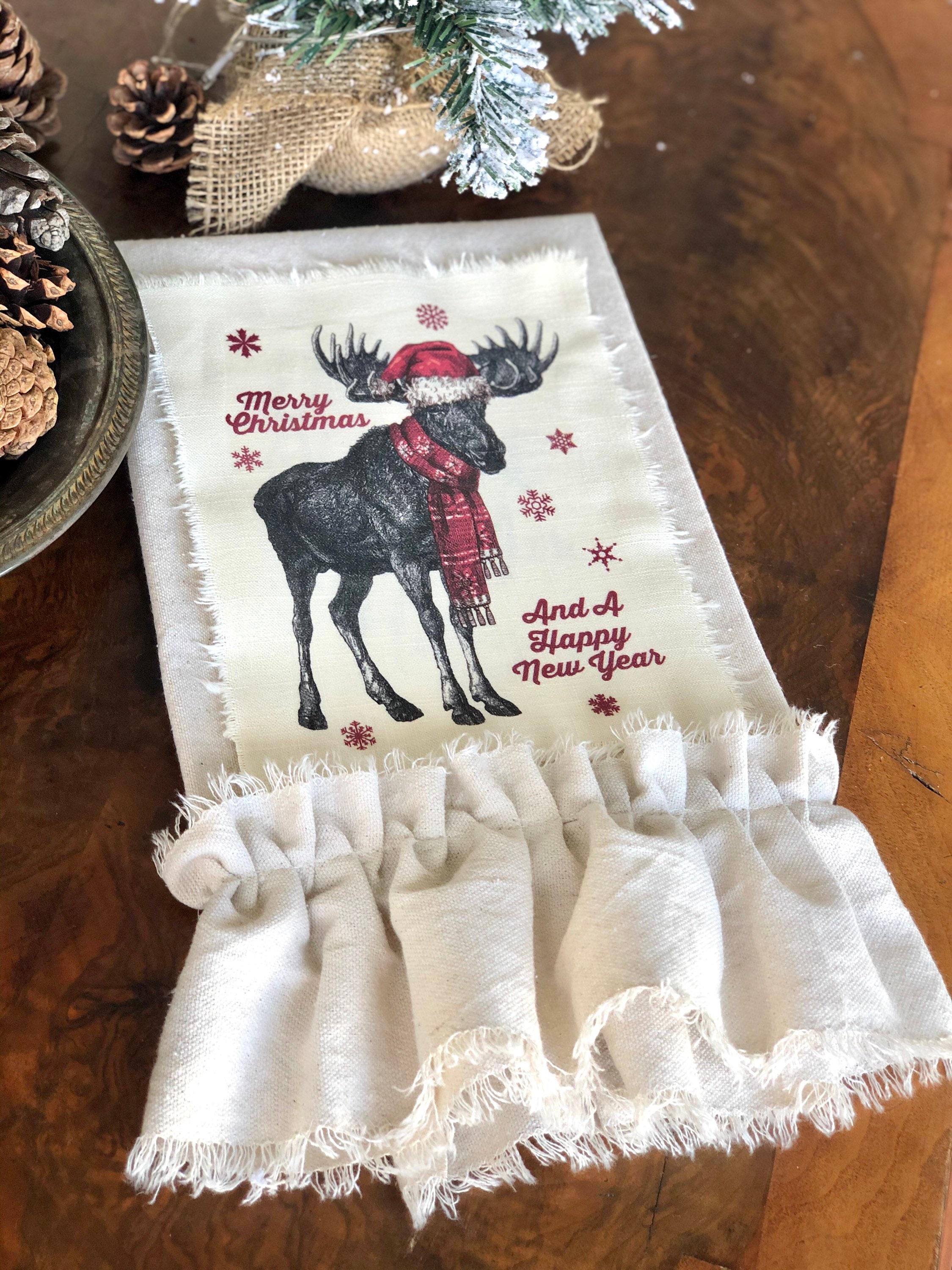 Unique Kitchen Towels,christmas TOWEL With Ruffles,funny Saying ...