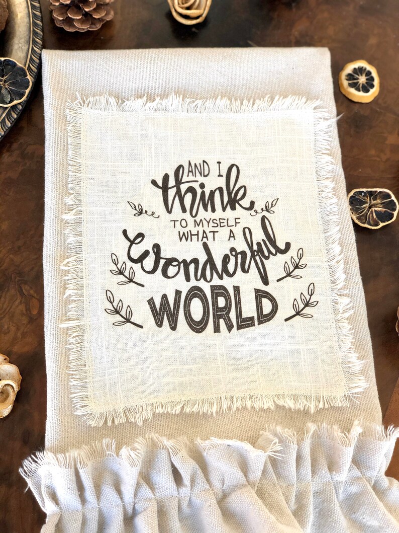 Unique Kitchen Towels W Rufflesivorybathroom Towelfunny | Etsy