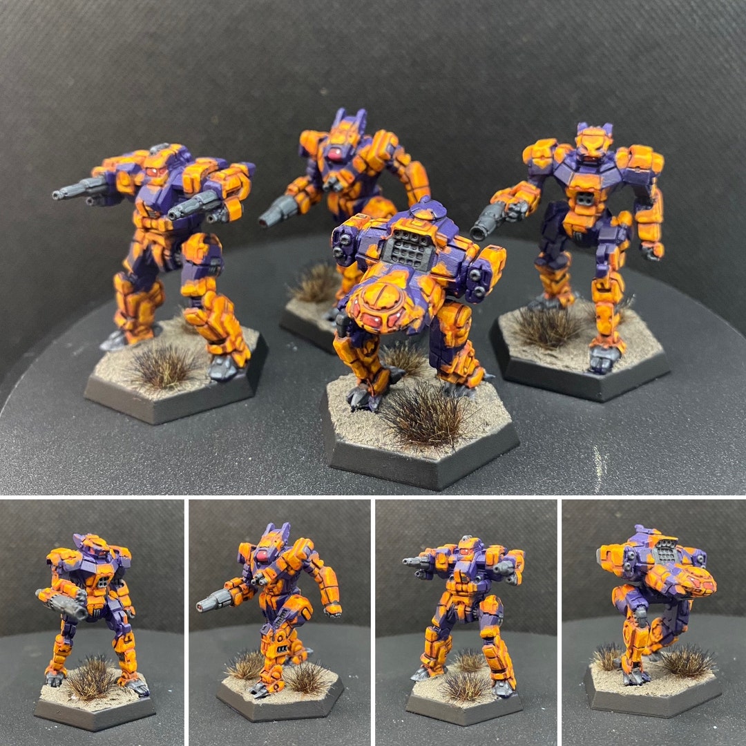 Battletech Mechwarrior CGL Inner Sphere Striker Lance Panther Wolfhound ...