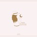 Premade Logo, Gypsy Logo, Moon Logo, Hand Drawn Logo, Magic Logo, Boho ...