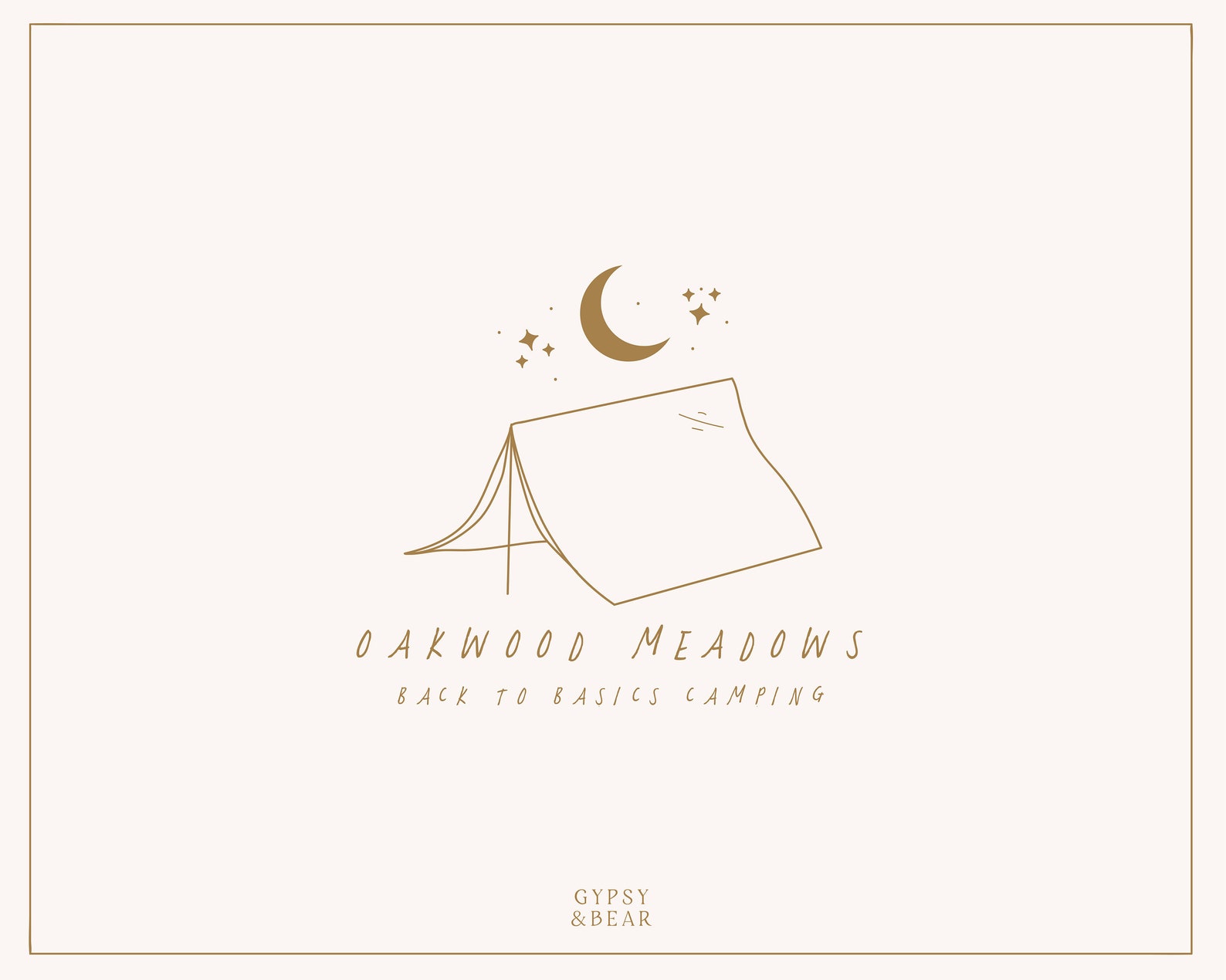 Premade Campsite Logo Camping Logo Outdoor Logo Boho Logo - Etsy UK