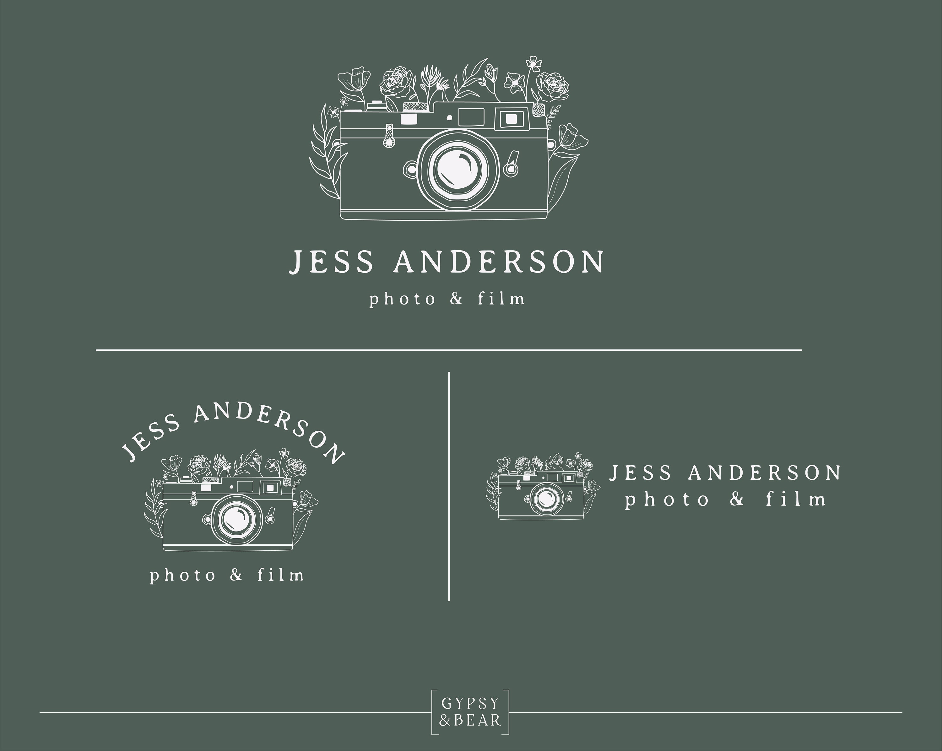 Photography Logo Photography Branding Kit Premade Logo Set - Etsy UK