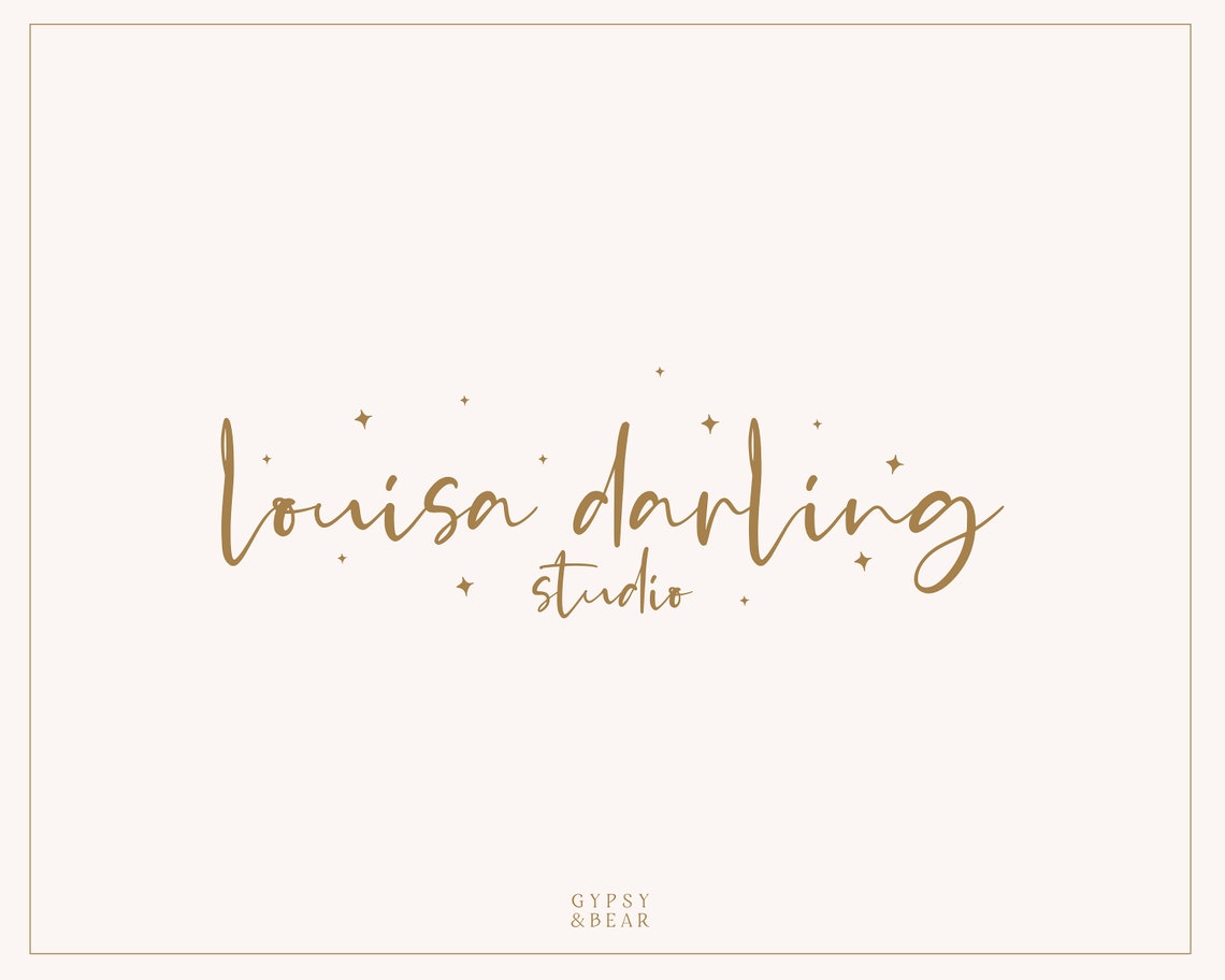 Premade Logo Signature Logo Moon Logo Stars Logo Blogger - Etsy