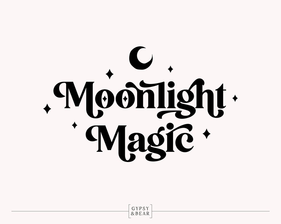 Premade Logo, Moon Logo, Magic Logo. Gypsy Logo, Star Logo, Luna Logo ...