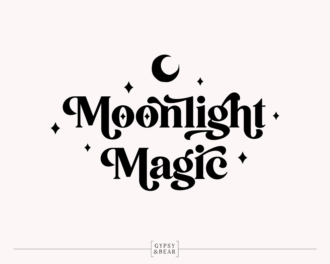 Premade Logo Moon Logo Magic Logo. Gypsy Logo Star Logo - Etsy UK