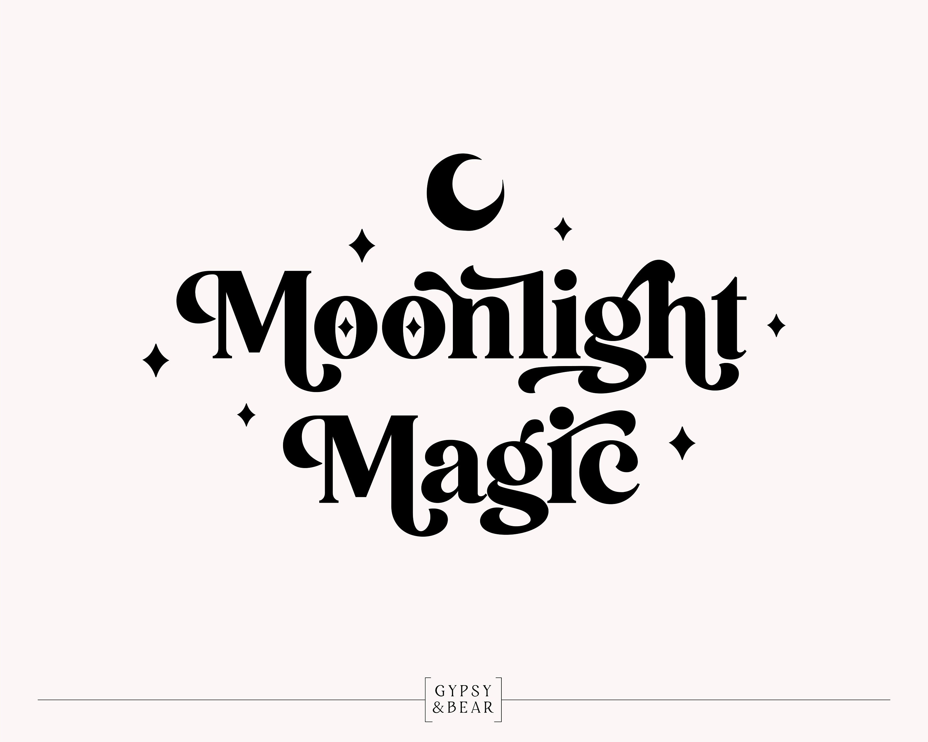 Premade Logo Moon Logo Magic Logo. Gypsy Logo Star Logo - Etsy UK