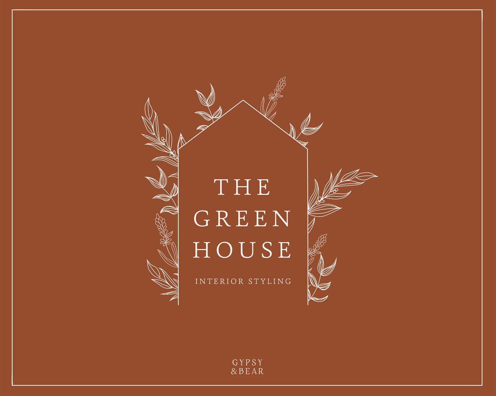 Premade Logo Greenhouse Logo Botanic Logo Floral Logo - Etsy