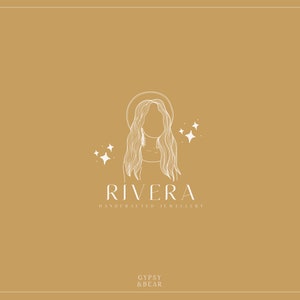 Premade Logo, Boho Logo, Hand Drawn Logo, Woman Logo, Bohemian Logo ...