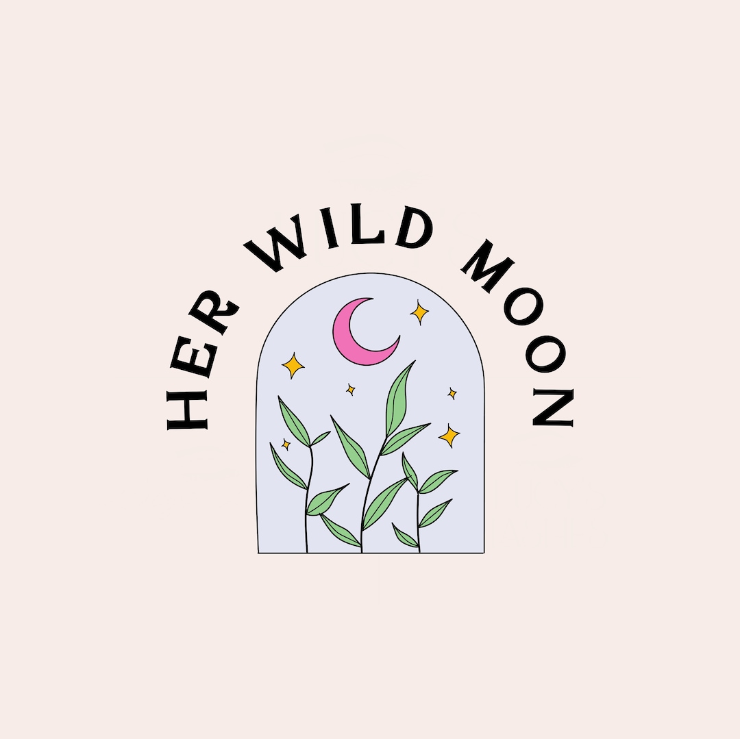 Premade Logo Design, Desert Wildflower Logo, Magic Logo, Mystic Logo ...
