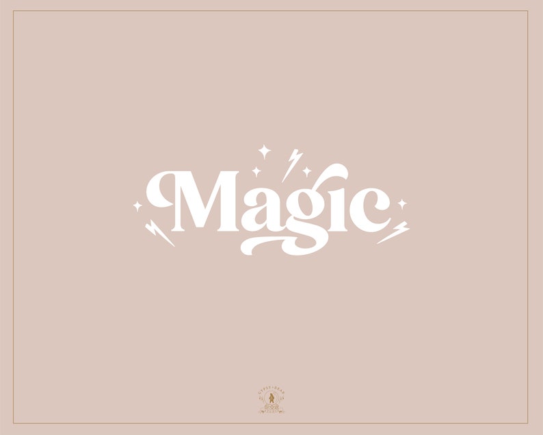 Premade Logo, Moon Logo, Magic Logo. Lightning Logo, Star Logo, Mystic ...