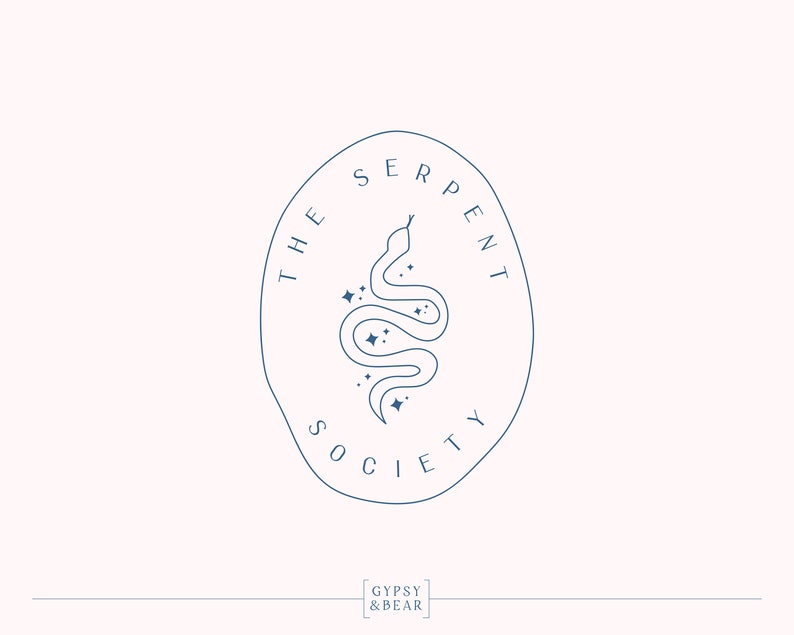 Premade Snake Logo, Hand Drawn Snake Logo, Serpent Logo, Snake Drawing ...