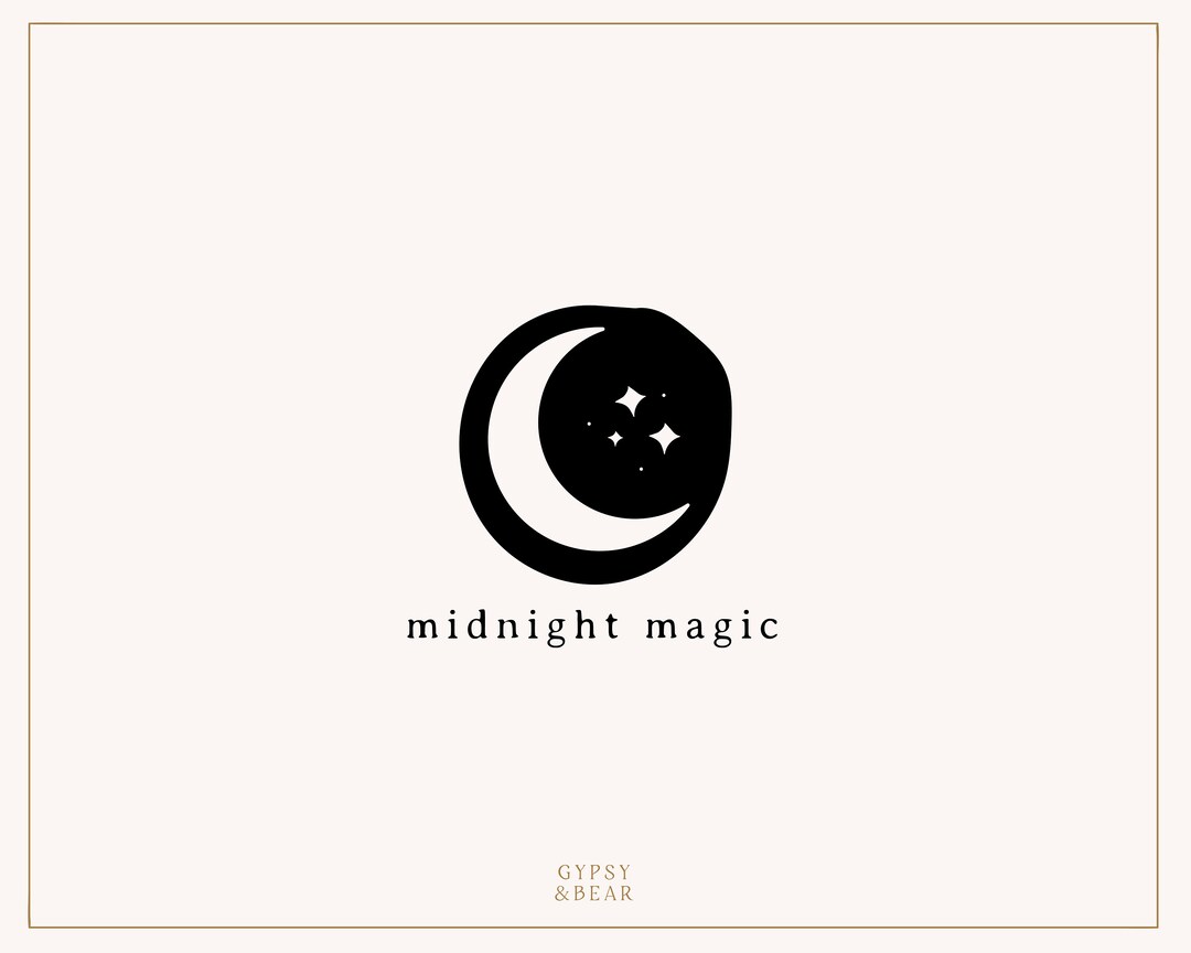 Premade Logo, Magic Logo, Moon Logo, Star Logo, Tarot Logo, Full Moon ...