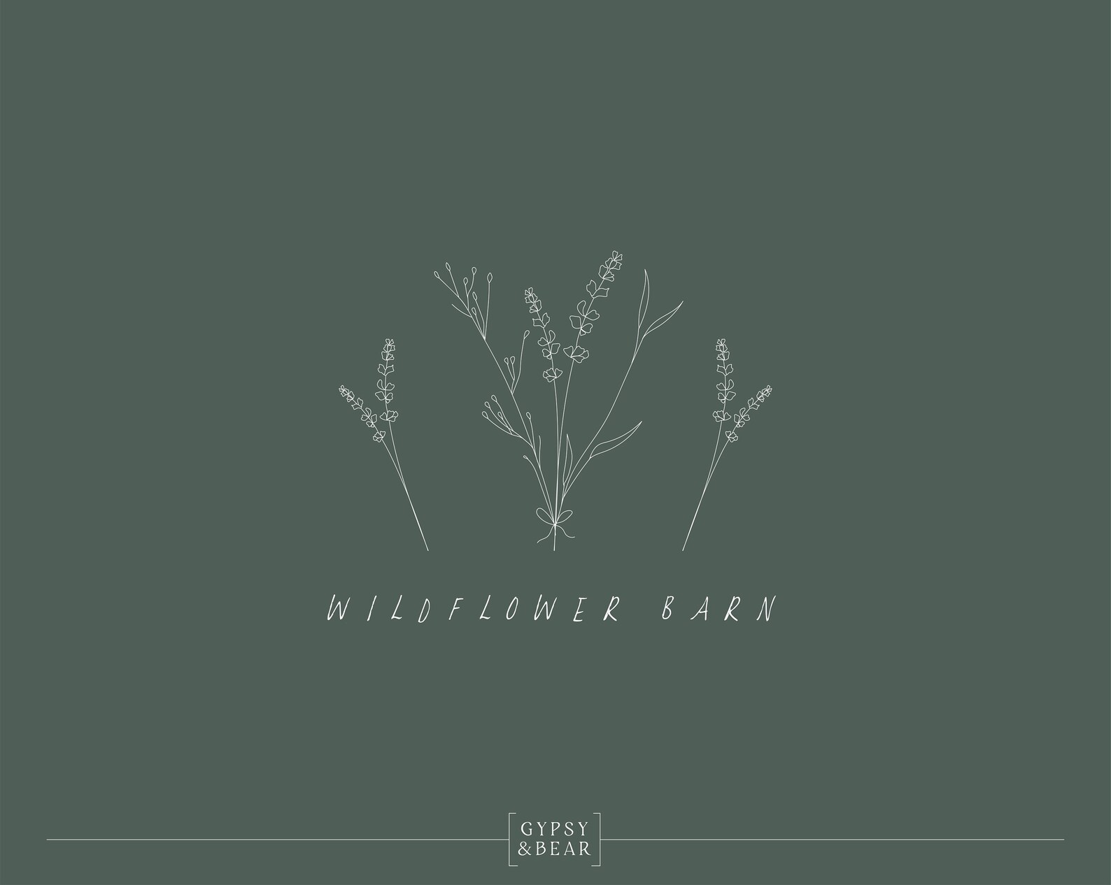 Premade Logo Floral Logo Wildflower Logo Flower Logo - Etsy