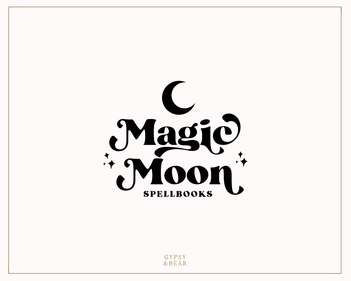 Premade Logo Moon Logo Magic Logo. Gypsy Logo Star Logo | Etsy UK