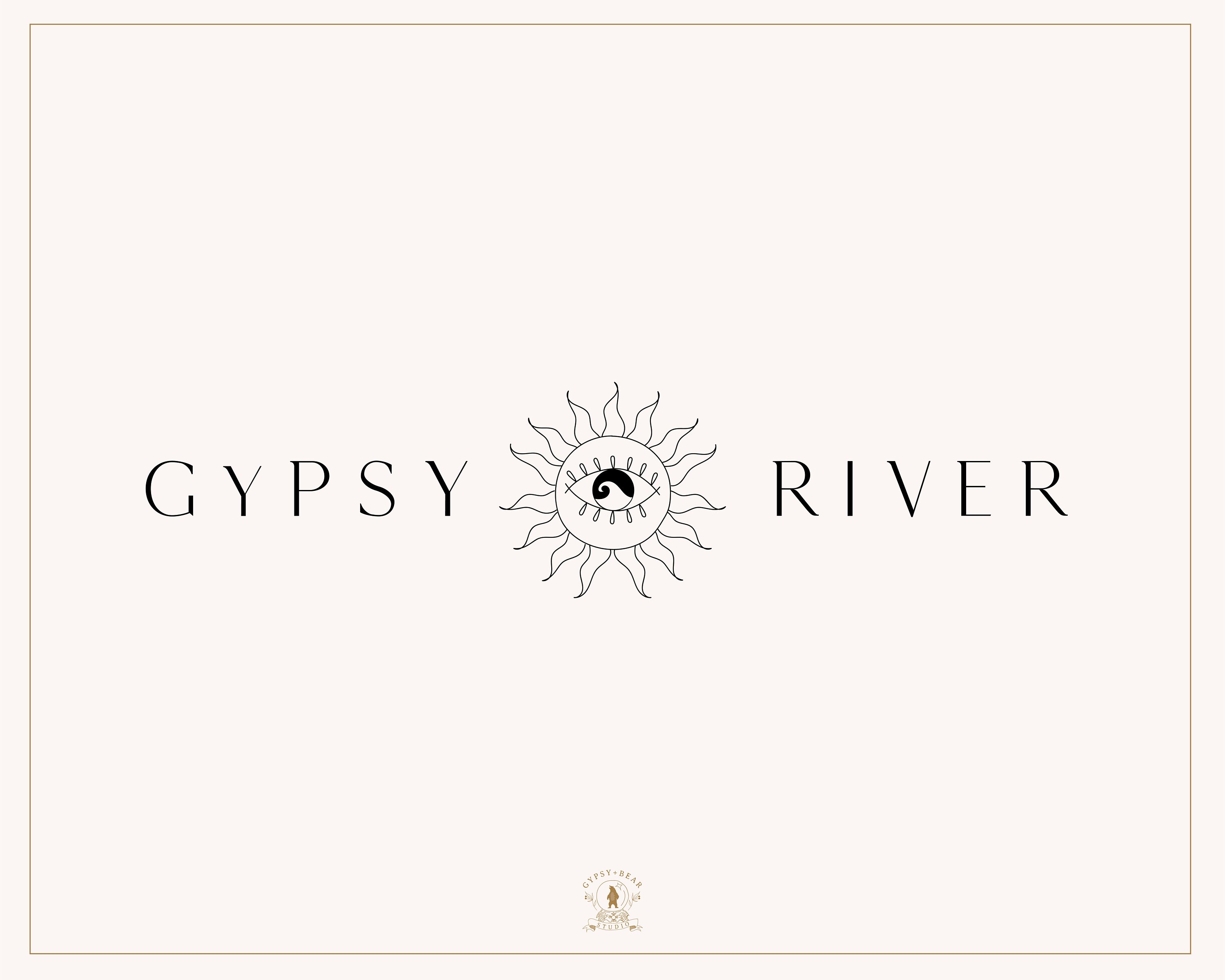 Premade Logo Gypsy Logo Sun Logo Boho Logo Third Eye | Etsy