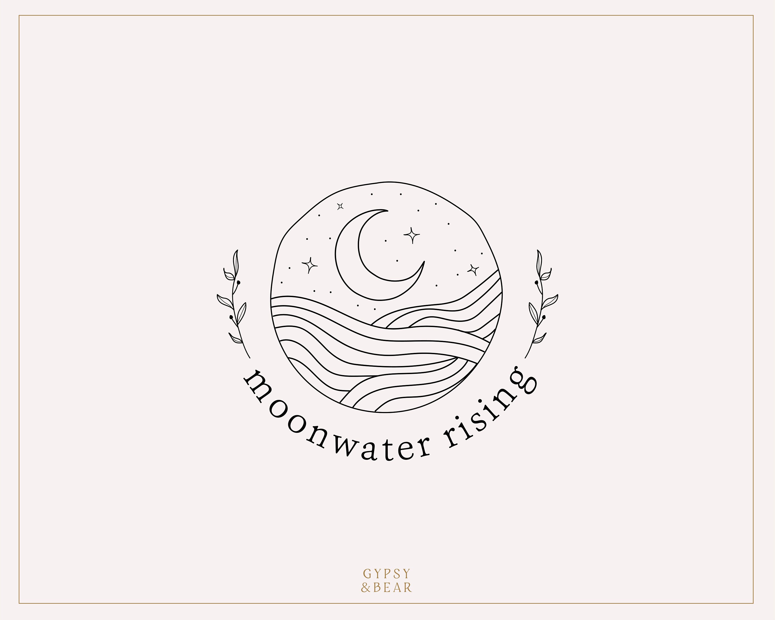 Premade Logo Moon Logo Mystical Logo Magic Logo Sea Logo | Etsy