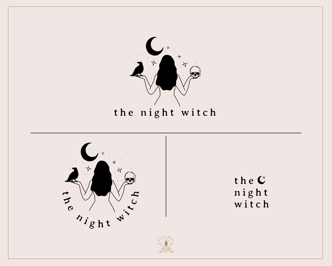 Premade Logo, Witchy Logo, Mystic Logo, Witch Logo, Magic Logo ...