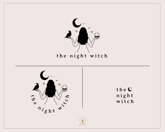 Premade Logo Witchy Logo Mystic Logo Witch Logo Magic - Etsy