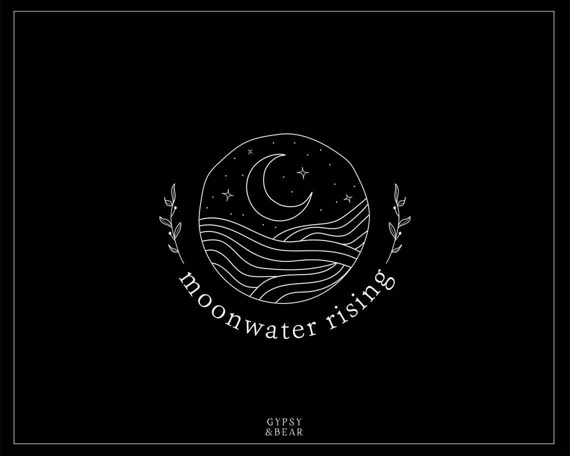 Premade Logo Moon Logo Mystical Logo Magic Logo Sea Logo | Etsy
