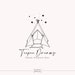 Premade Logo, Hand Drawn Logo, Teepee Logo. Glamping Logo, Camping Logo ...