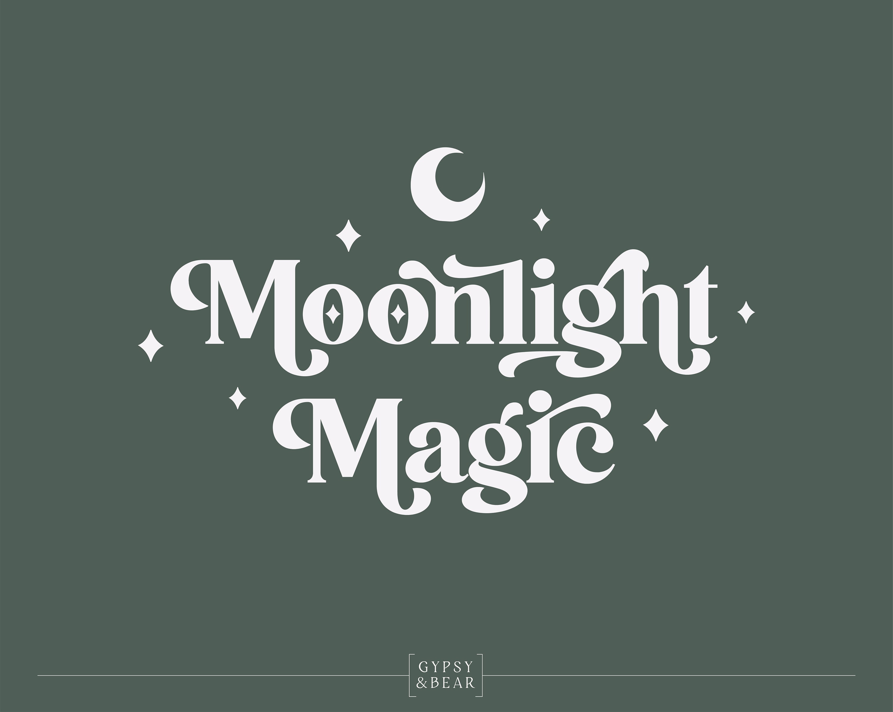 Premade Logo Moon Logo Magic Logo. Gypsy Logo Star Logo - Etsy UK