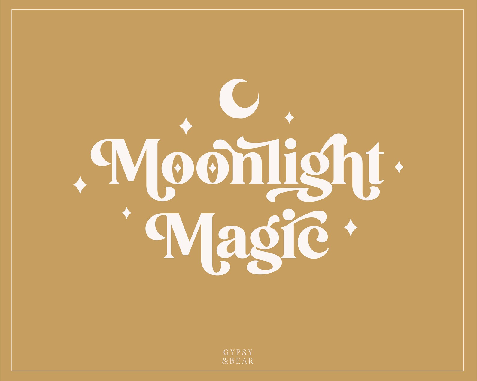 Premade Logo Moon Logo Magic Logo. Gypsy Logo Star Logo | Etsy