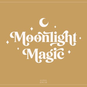 Premade Logo Moon Logo Magic Logo. Gypsy Logo Star Logo | Etsy