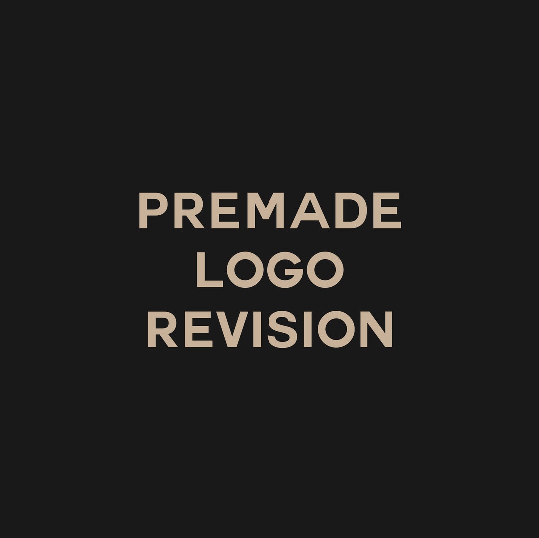 Premade Logo Design - Revision Ticket - Gypsy + Bear - Etsy