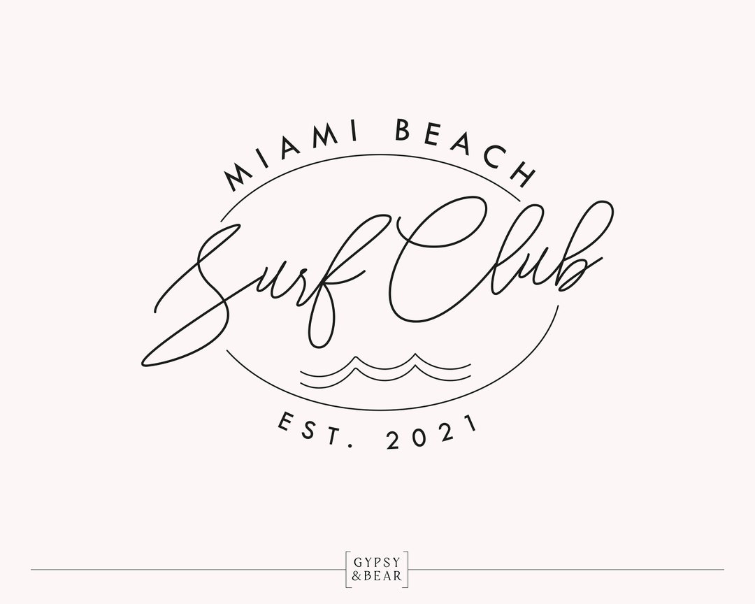 Premade Logo, Nautical Logo, Hand Drawn Logo, Sea Logo, Bohemian Logo ...