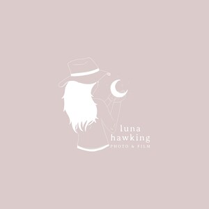 Premade Logo Gypsy Logo Moon Logo Hand Drawn Logo Magic | Etsy