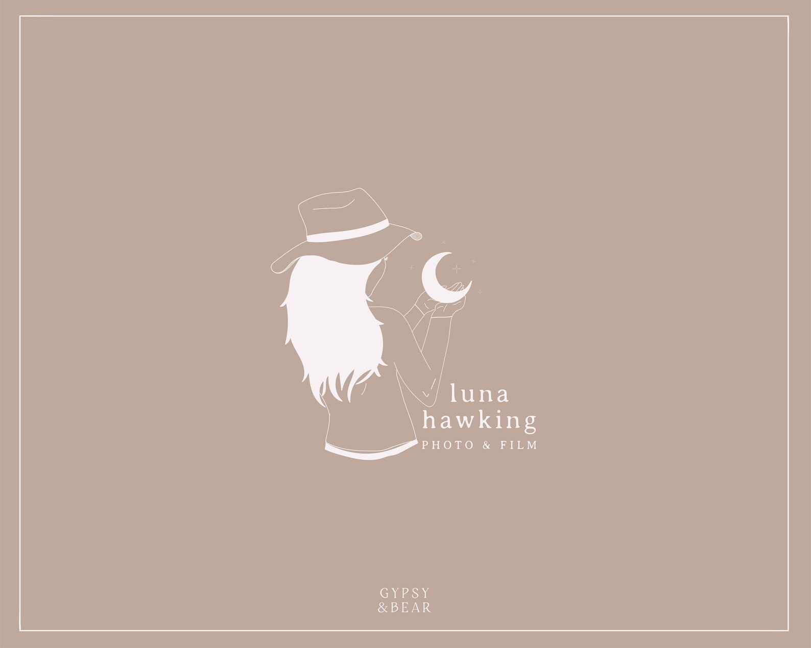 Premade Logo Gypsy Logo Moon Logo Hand Drawn Logo Magic - Etsy