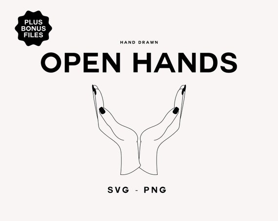 Two Open Hands Clip Art
