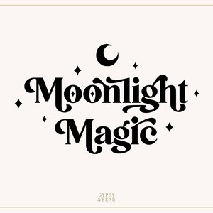 Premade Logo Moon Logo Magic Logo. Gypsy Logo Star Logo | Etsy