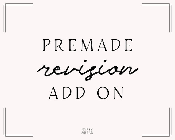 Premade Logo Extra Revision Add On Design & Templates Stationery etna ...