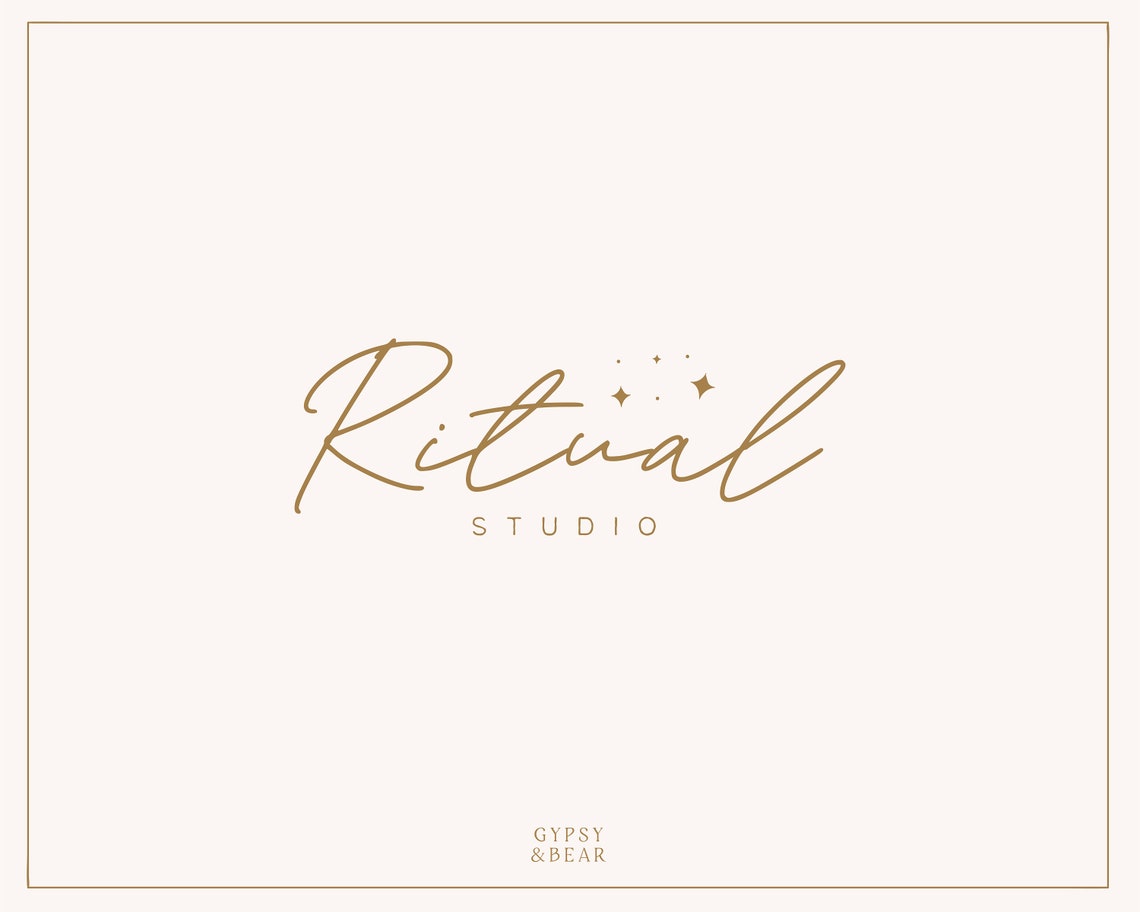 Premade Logo Script Logo Text Logo Hand Drawn Logo | Etsy